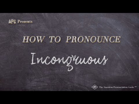 How to Pronounce Incongruous (Real Life Examples!)