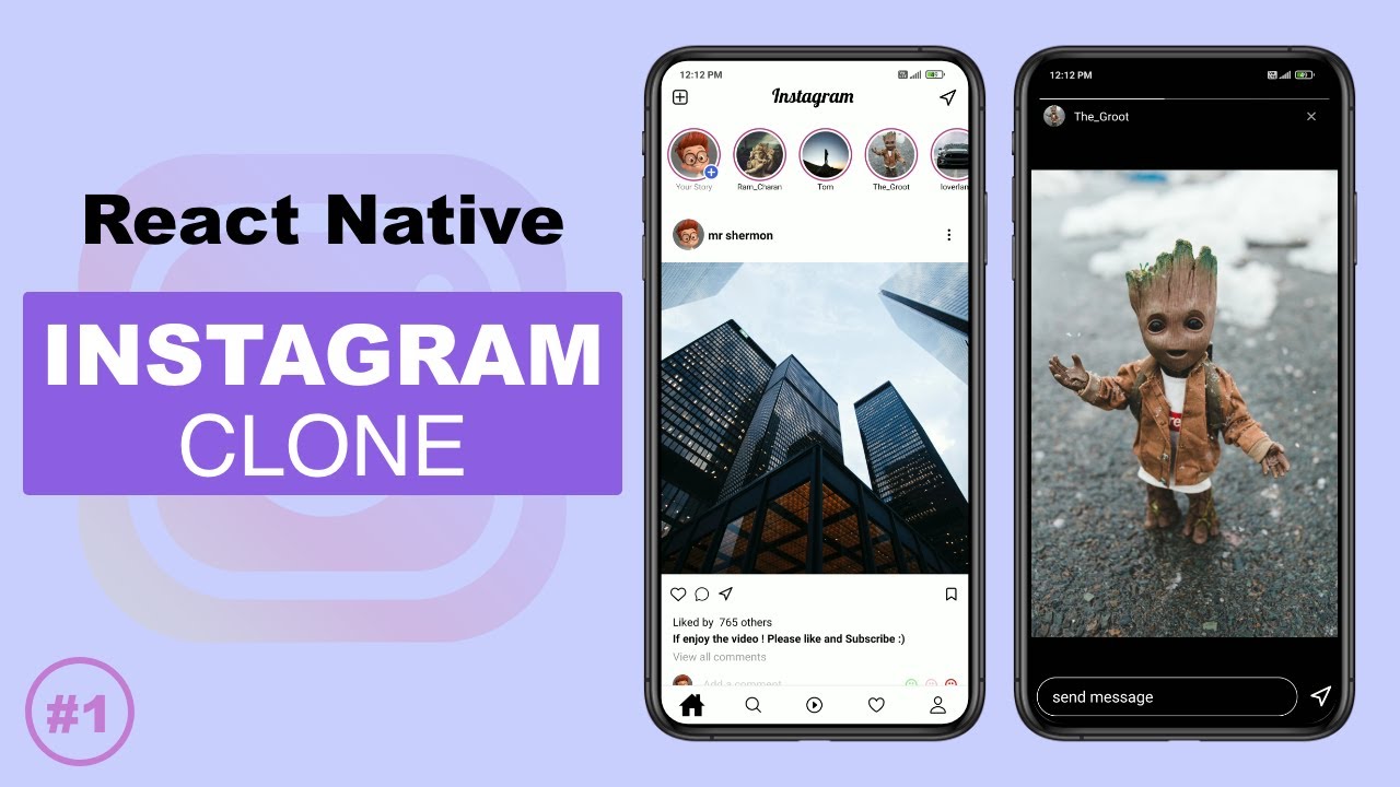 Instagram Clone React Native | #1 - Create Home Screen UI