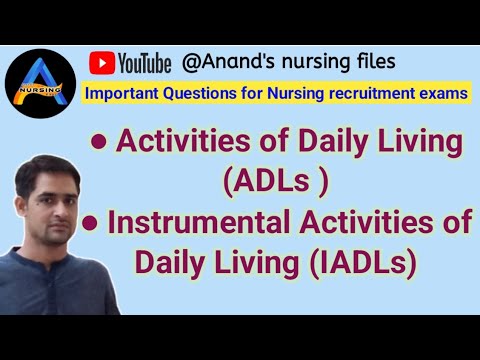 Activities of Daily Living// Instrumental Activities of Daily Living//ADLs//IADLs #nursing #nclex