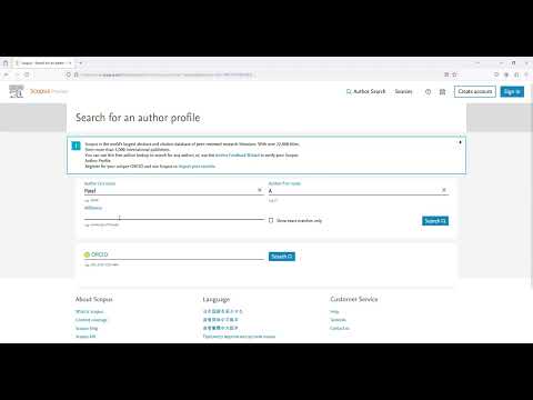How to find out Scopus id of the research scholar / faculty member?