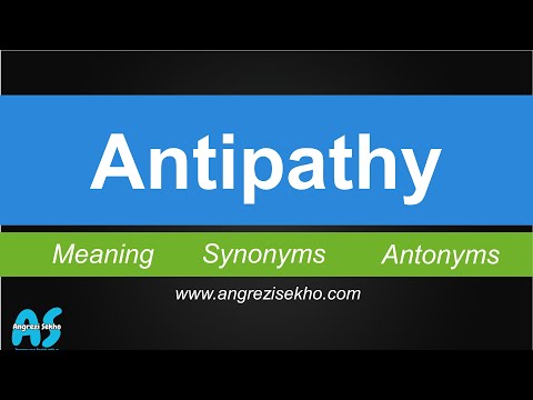 Antipathy Meaning in Urdu, How to Antipathy English, Antipathy Meaning in Hindi