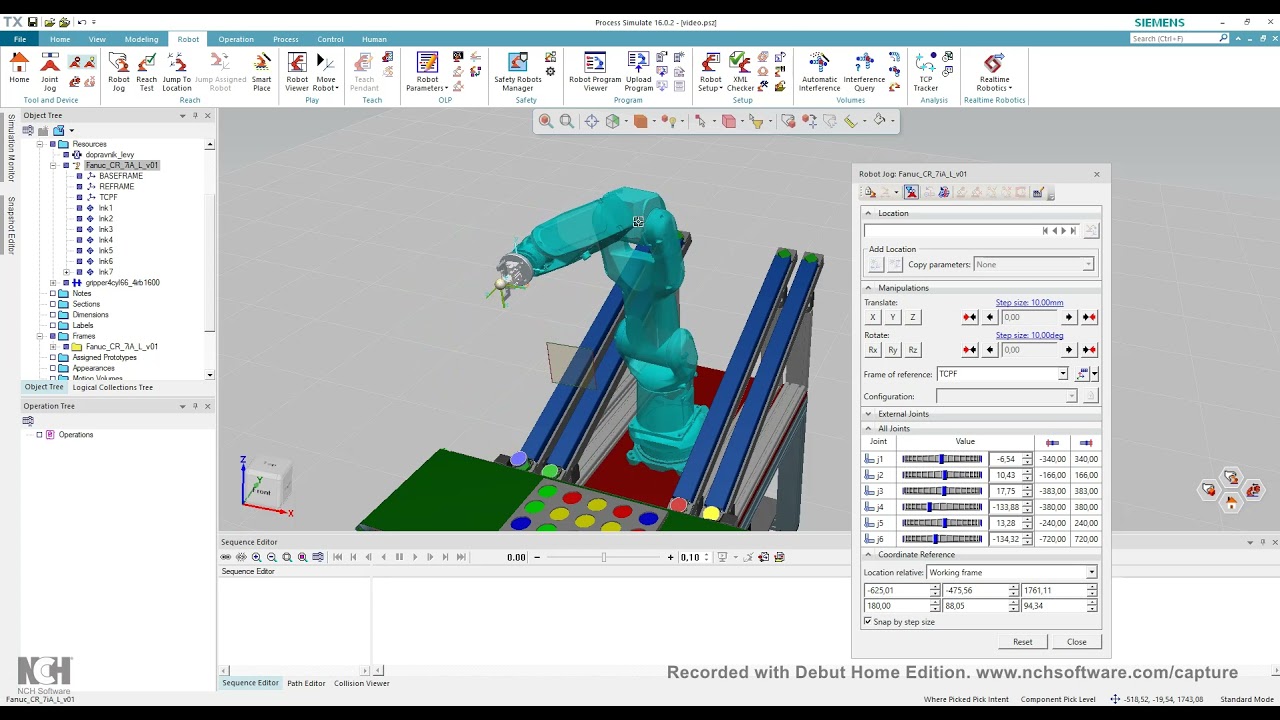 Process Simulate - Robot Jog