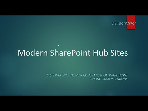 Modern SharePoint Hub Sites - All you need to know!