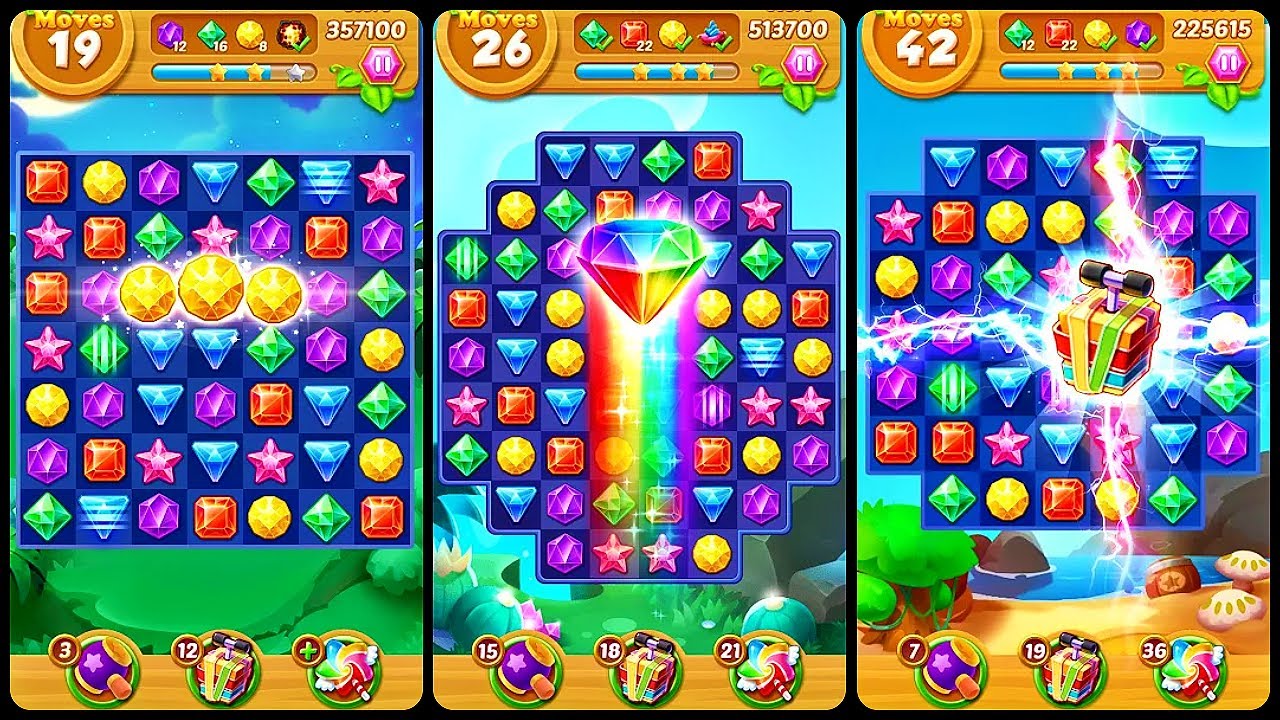 Jewels Track - Match 3 Puzzle Gameplay (Android/Match3)
