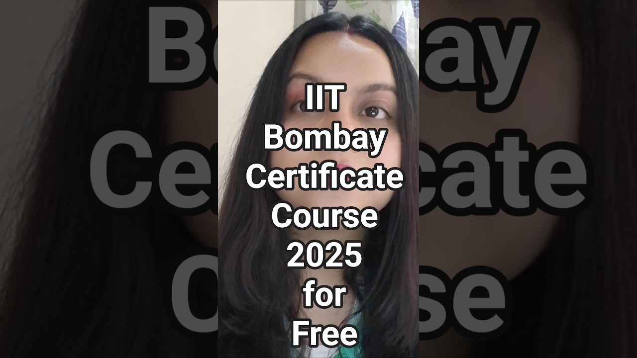 Free IIT Bombay Certificate Course 2025: Python for Scientific Computing for STEM Scholars#shorts