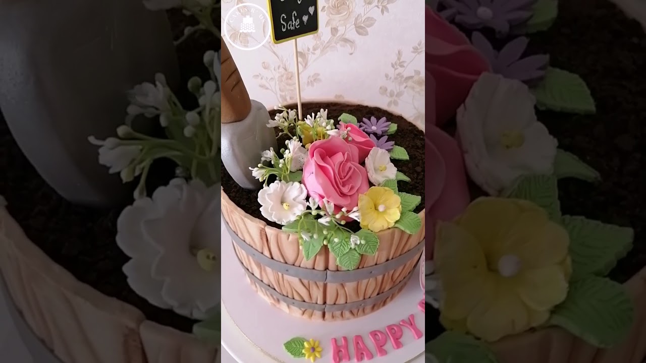 💐 Gardening Theme Cake 💐