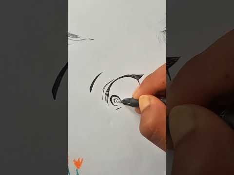 anime eyes drawing!! #animeart #reference #shorts
