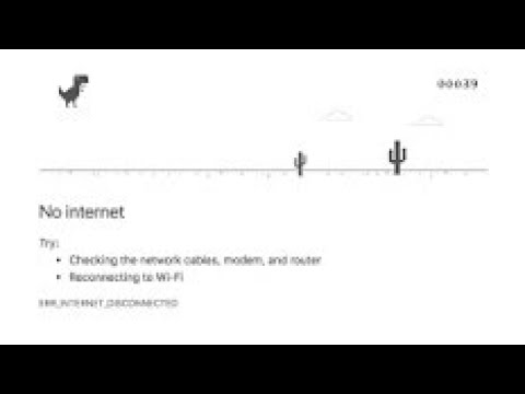 Playing Google Chrome's offline Dino game for the first time.