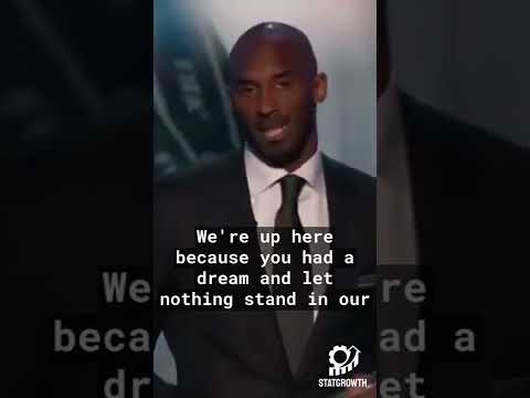 WE'RE NOT ON THE STAGE JUST BECAUSE OF TALENT - Kobe Bryant