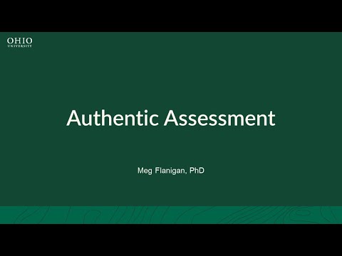 Authentic Assessment