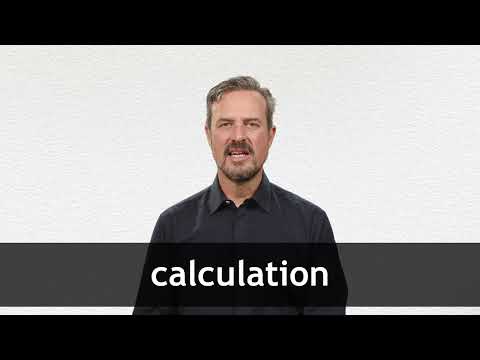 CALCULATION definition and meaning | Collins English Dictionary