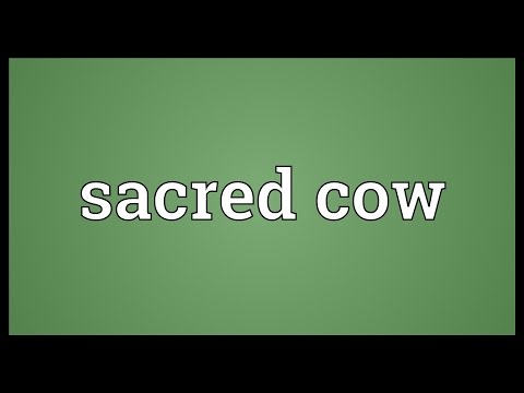 Sacred cow Meaning