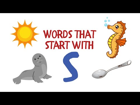 Words Starting with S #alphabetlearningforkids #alphabetwords #alphabetforchildren