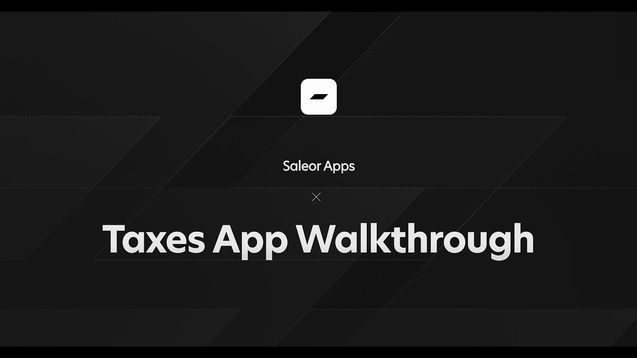 Saleor Taxes App Walkthrough