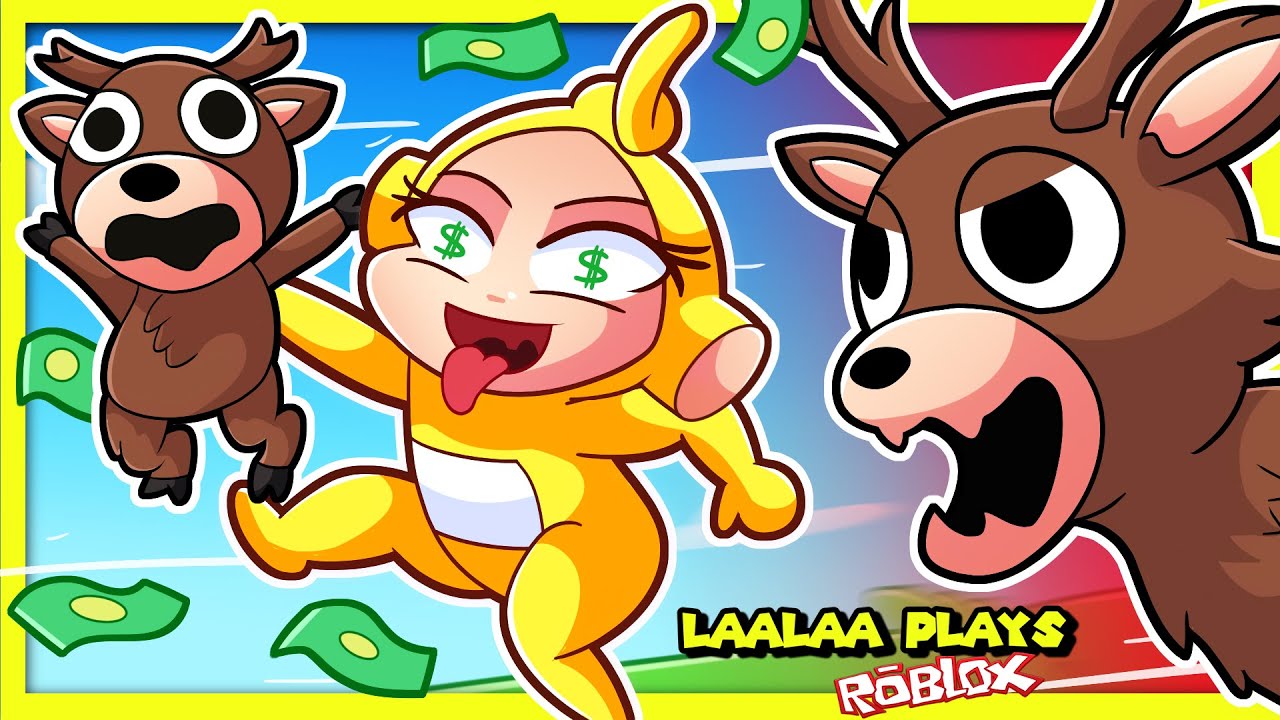 💛 I'm STEALING BABY FROM DEER MONSTER! | LaaLaa Plays Roblox Steal Baby From Deer Monster