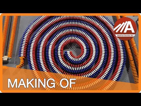 Making of - 30,000 Dominoes in REVERSE!