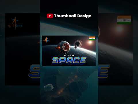 India’s 2040 Space Station | Futuristic Thumbnail Design