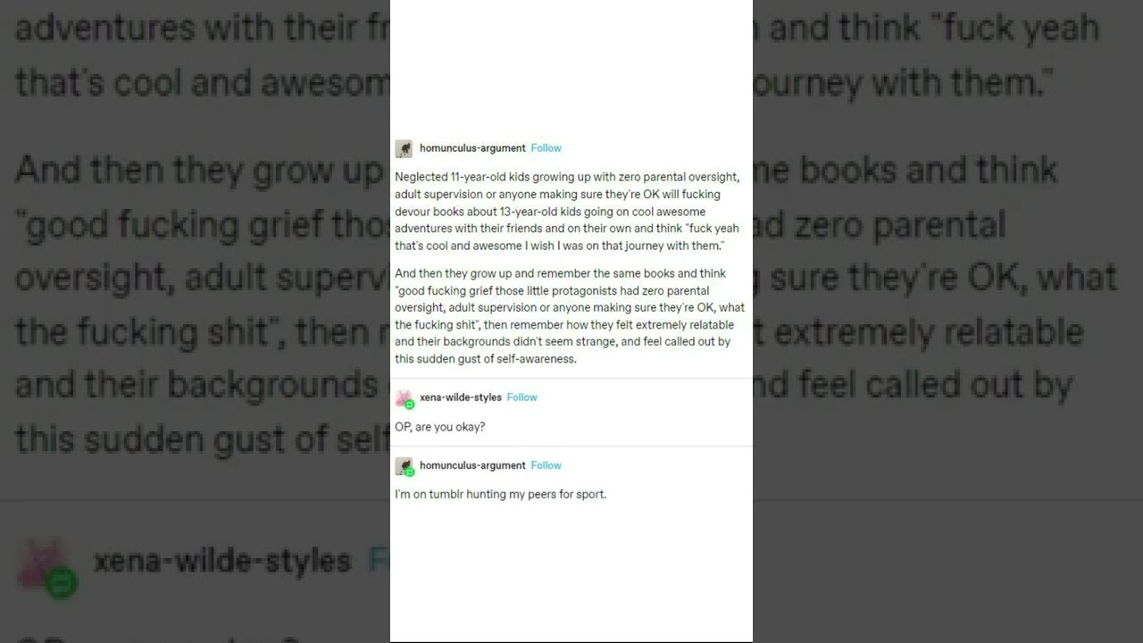 Tumblr Short: Neglected Kids