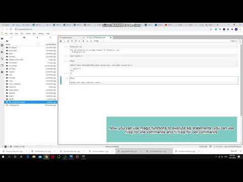 How to execute SQL statements in Jupyter Lab (PYTHON)