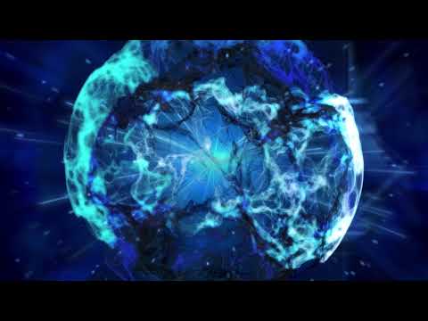 4K Blue Moving Background - Fractal Hyper-Sphere #AAVFX Live Wallpaper