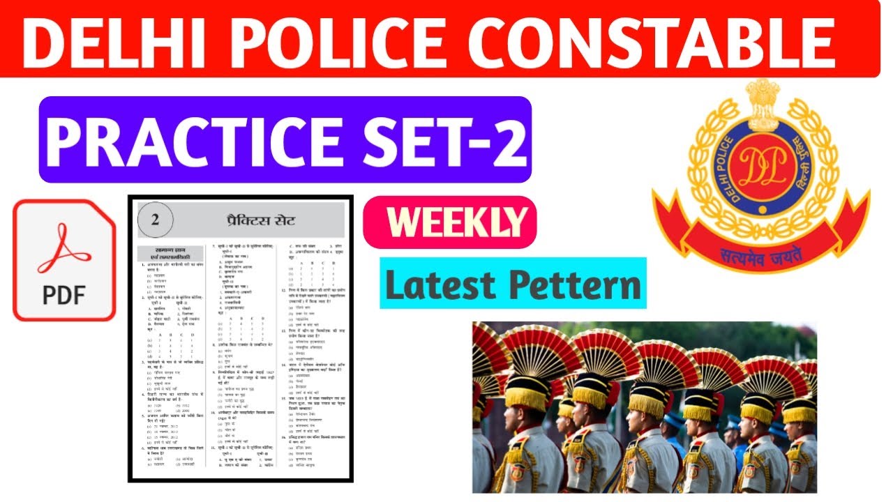 DELHI POLICE CONSTABLE PRACTICE SET -2 PDF