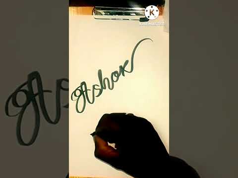 ✍️✍️✍️name writing/ ashok vidhya#shorts