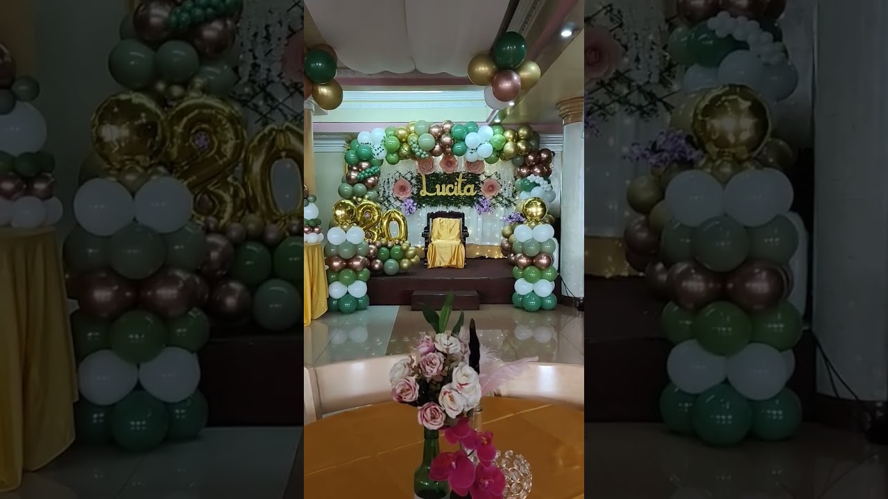 Arrangement for 80th birthday