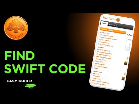 How to find the SWIFT code for Swedbank - Latvia
