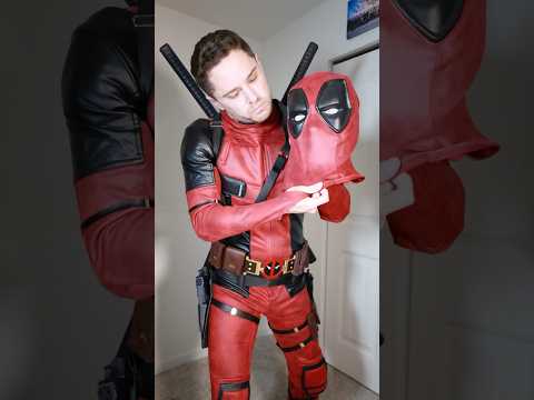 Updated my DEADPOOL cosplay #cosplay #deadpool #marvel #cosplayer #unboxing #shorts