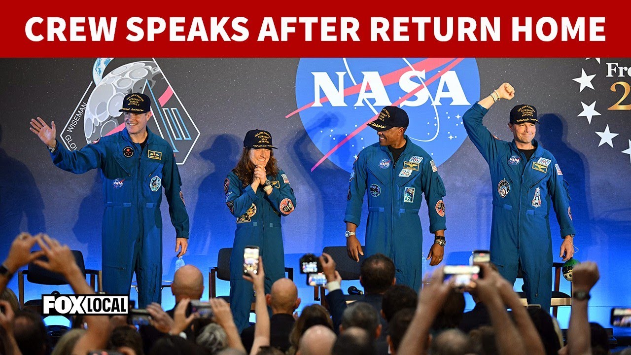 FULL: Artemis II astronauts speak one day after mission returns to Earth
