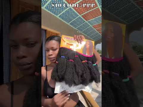 Crochet Afro Curly Hair - The Hair is on natural On Her Protective Hair Style #Elfinhair