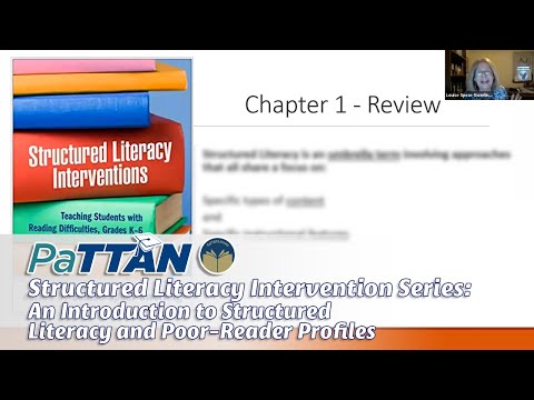 Structured Literacy Intervention: Chapter 1 with Dr. Louise Spear-Swerling