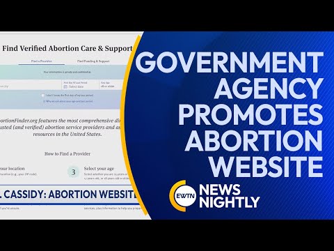 Government Agency Promotes Abortion Website That Provides Information to Minors | EWTN News Nightly