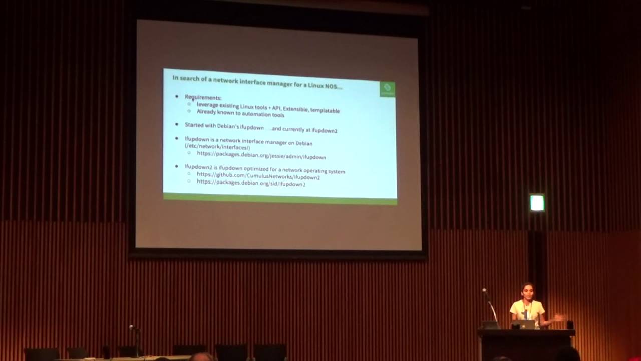 Network interface configuration on a Linux NOS - Roopa Prabhu