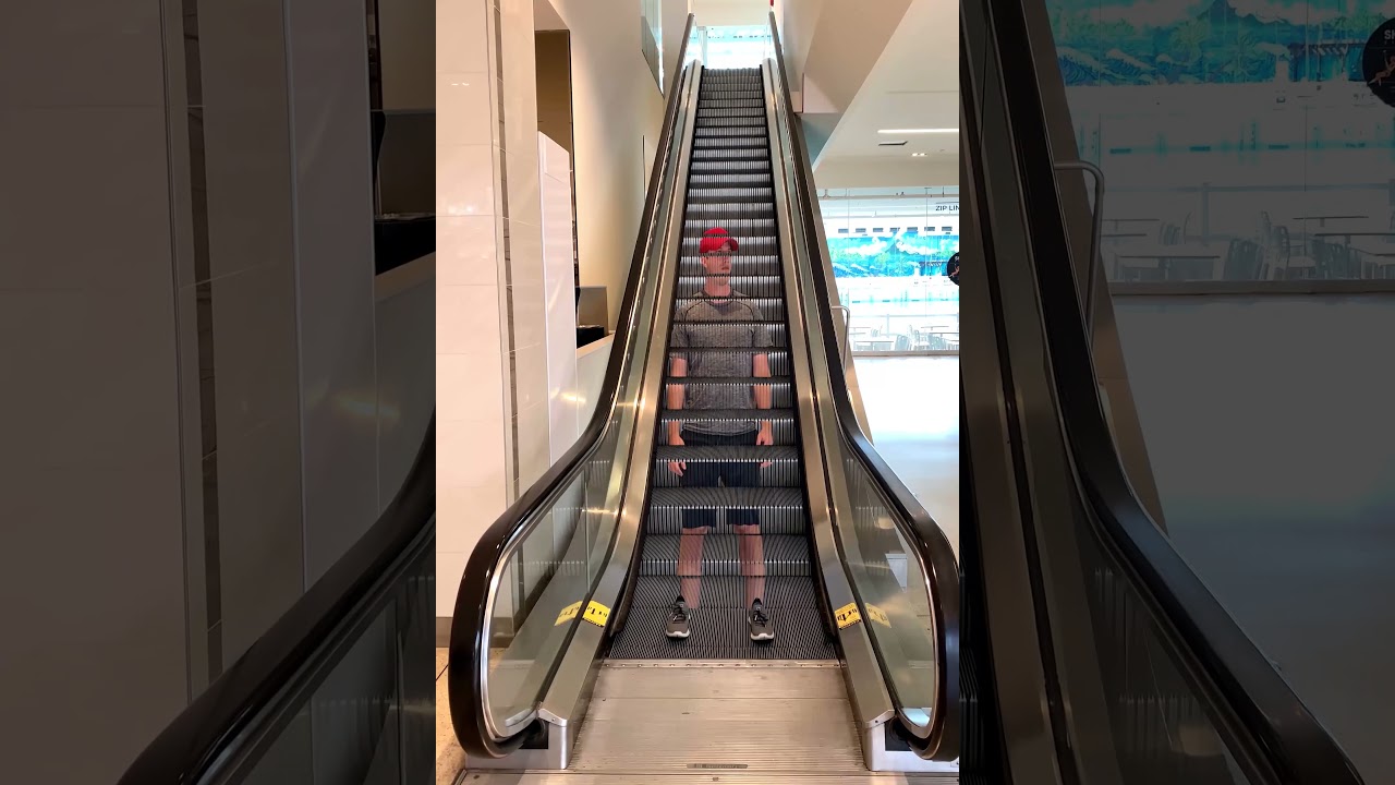 Worst Nightmare at the Mall - Disappearing Escalator #shorts