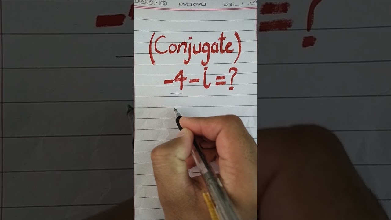Conjugate of -4-i ? #conjugatemethod #viral #trending #viralvideo #shorts #viralshorts #short #math
