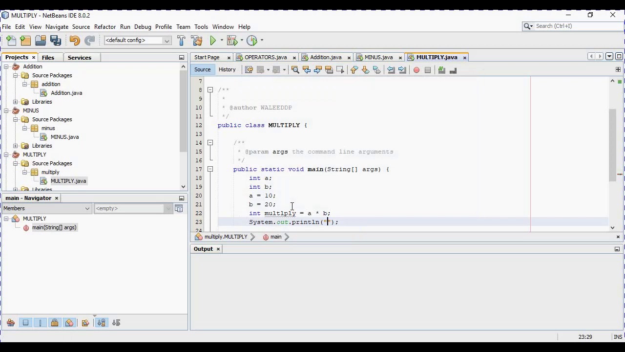 MULTIPLY IN JAVA USING NETBEANS (NapTechPK)