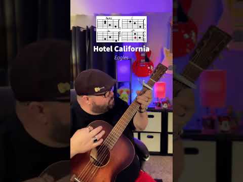Hotel California by the Eagles Guitar Tutorial Lesson! #shorts #guitar #youtubeshorts #music