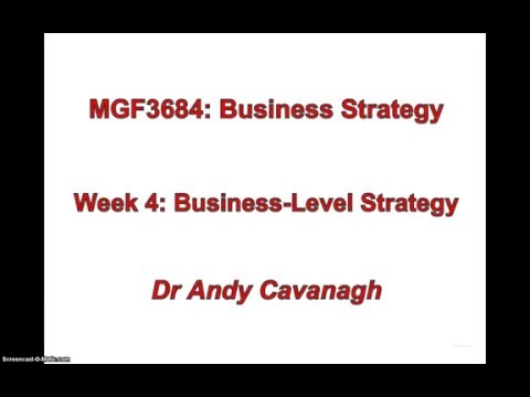 Business-level Strategy- Introduction