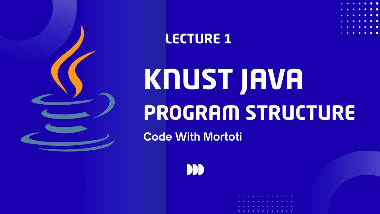 Java Program Structure Explained | KNUST Java Tutorial #1 | Code with Mortoti