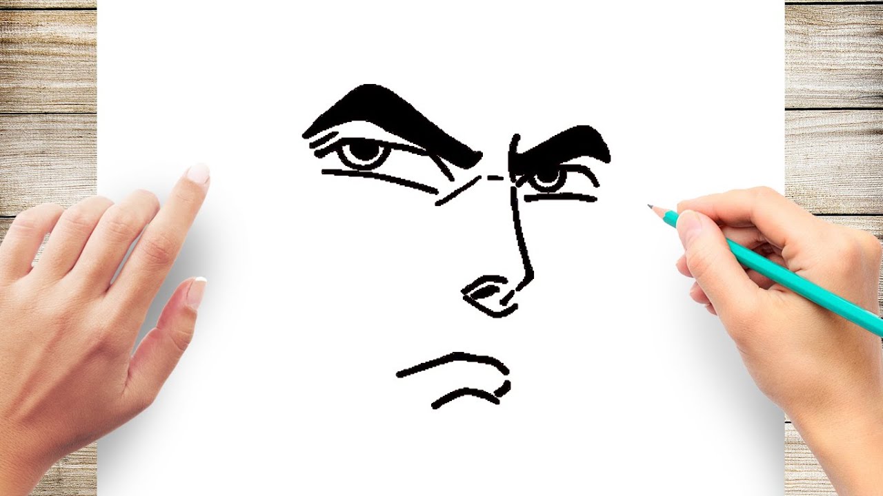 How to Draw Jotaro Face