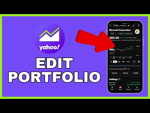 How to Edit Portfolio on Yahoo Finance 2025?