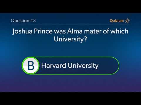 Joshua Prince Quiz What is the name of the architecture firm of Joshua Prince? and more questions