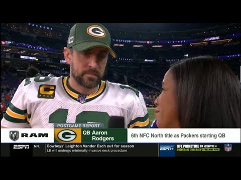 Aaron Rodgers (26-40, 216 Yds, Int) PostGame Interview | Packers def. Vikings 23-10 | NFL Week 16