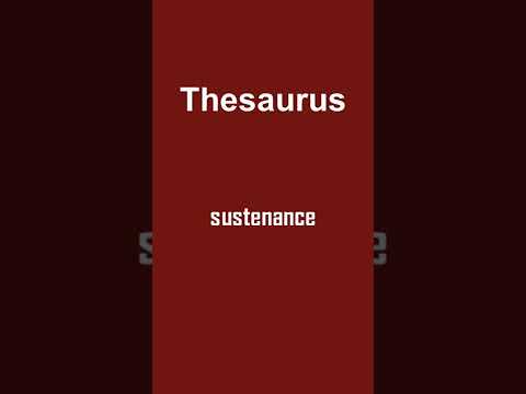 sustenance, Thesaurus, Synonyms, Vocabulary Development, English Practice for Fluency #shorts