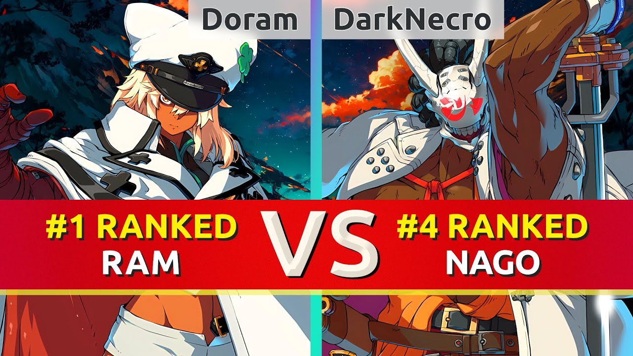 GGST ▰ Doram (#1 Ranked Ramlethal) vs DarkNecro (#4 Ranked Nagoriyuki). High Level Gameplay
