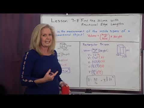 math 6 Lesson 7 8 Find the Volume with Fractional Edge Lengths