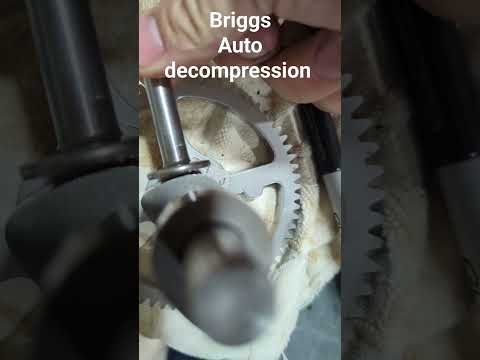 How a Briggs and Stratton auto decompression camshaft works.