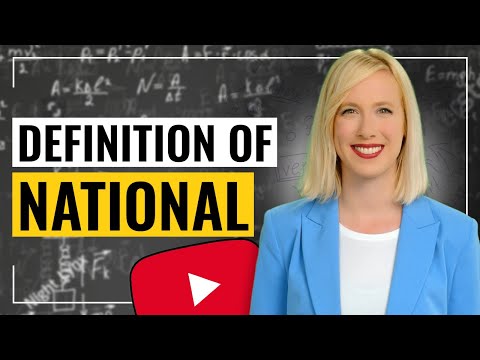 NATIONAL Meaning, Vocabulary with Pictures and Examples