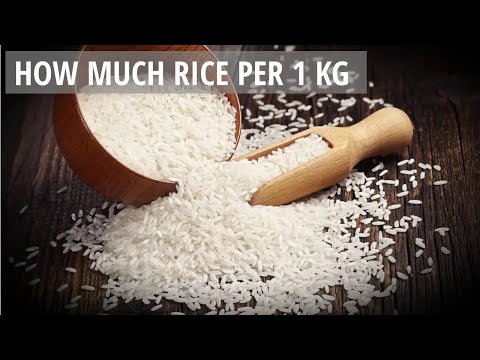 Berapa cangkir beras yang dihitung dalam 1 Kg?